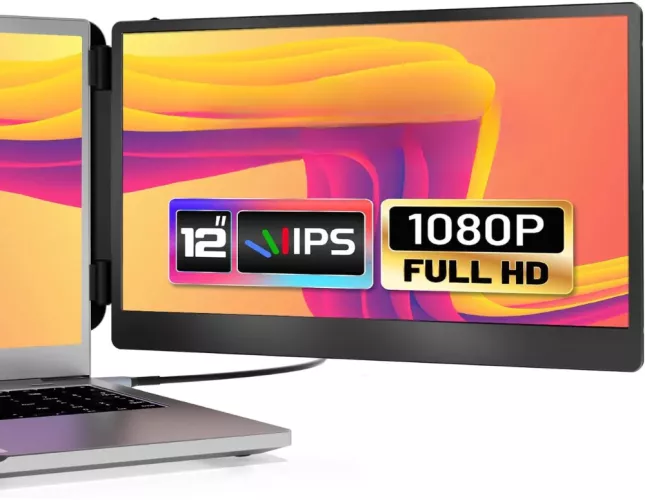 Monitor Extensibil Dublu Laptop 13-16.5 inch Ecran 12 inch IPS Full HD ...