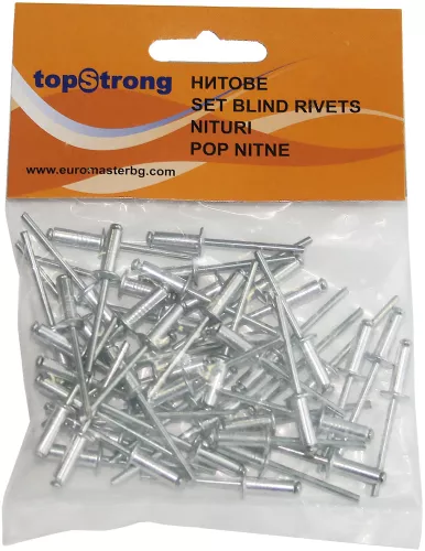 Set pop-nituri 4 x 10 mm 50 bucati Topstrong 511136 511136 - cel.ro