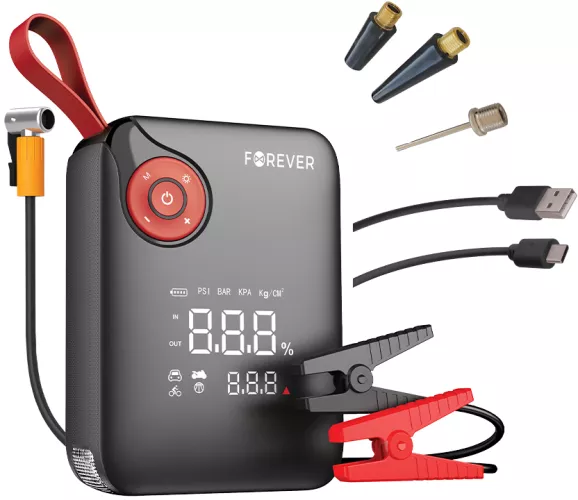 Start Masina Jump Profesional Negru-rosu 7200mAh compact - JS-400 6kch ...