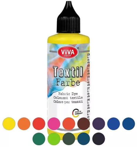 Vopsea pentru textile lavabila VIVA DECOR 90 ml Galben 133020010__479 ...