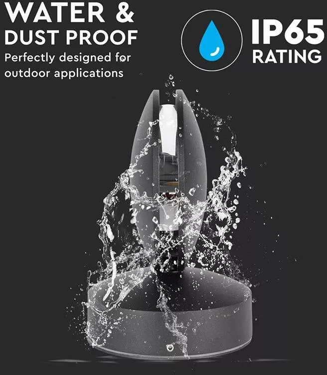 Aplica led 7W Alb cald 3000K 770 lm IP65 110 x 120 x 170 mm Negru ...