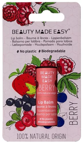 Balsam de buze zero plastic Berry Beauty Made Easy 5.5 g BME041 - cel.ro