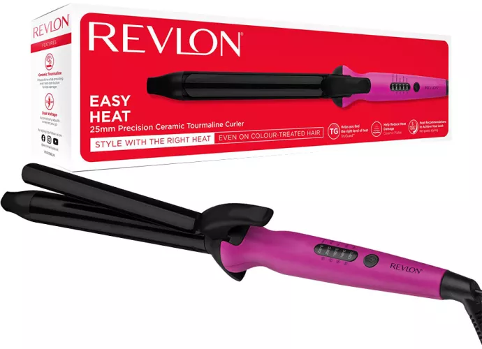 Ondulator de par Revlon Easy Heat RVIR1196E tambur de 25 mm diametru si ...