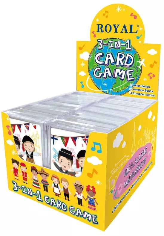 Carti De Joc Royal Din Plastic Educative 3in1 Invata Despre Tarile Europei