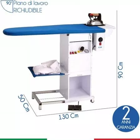Masa de calcat profesionala Bieffe cu incalzire si aspiratie 700W ...