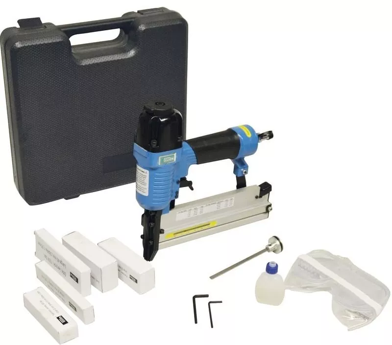 Capsator pneumatic pentru capse si cuie Gude 40220 kit GUDE40220