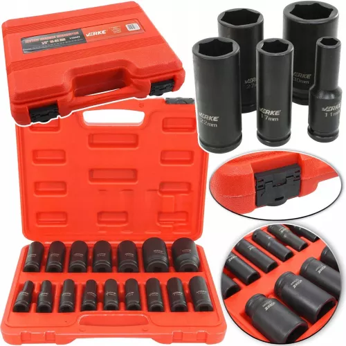 Trusa chei tubulare de forta impact ½ 10-32mm intarite CR-Mo V39462 ...