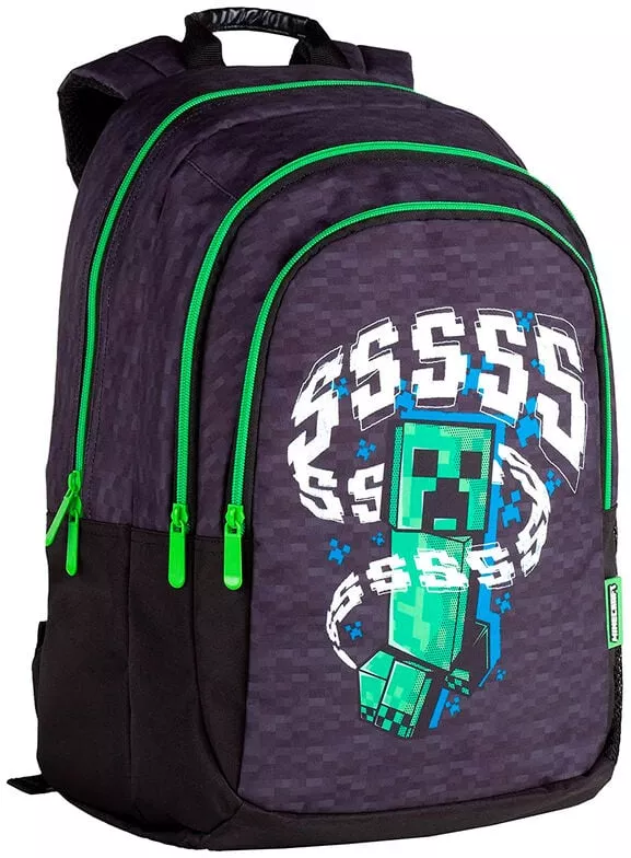 Rucsac Minecraft creeper 43 x 31 x 15 cm Negru 43 x 31 x 15 cm jbg6 ...
