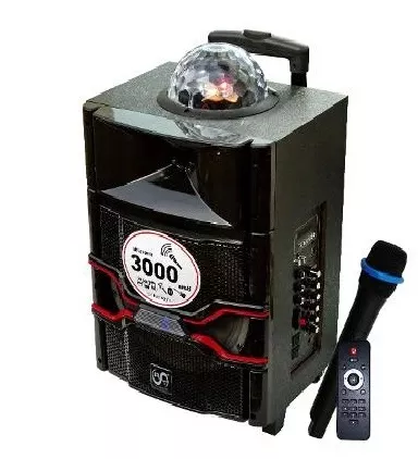 Boxa Portabila Profesionala Rac Microfon Inclus Telecomanda Inclusa Cititor