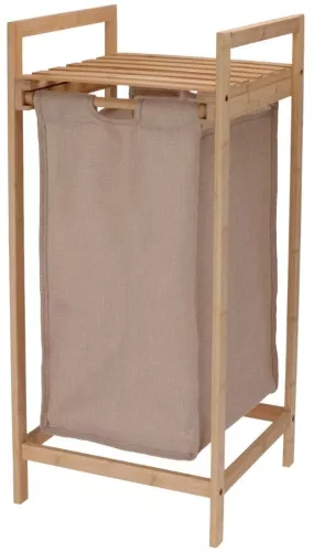 Cos de Rufe Bambus cu Husa Textila &ndash 33x33x73 cm &ndash Bathroom ...