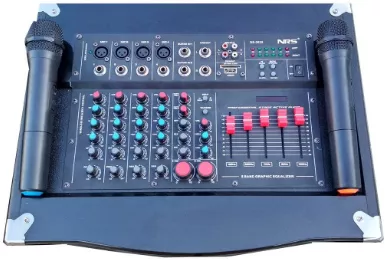 Set Boxe Audio Cu 2 Microfoane Si Telecomanda Bluetooth 900 W Difuzor 4 ...