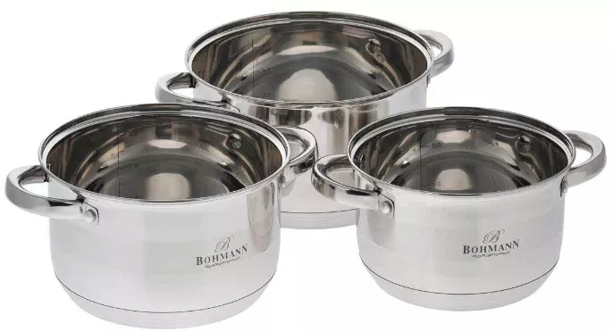 Set Oale Din Inox Bohmann 6 Piese Otel Inoxidabil 5 Straturi Baza ...