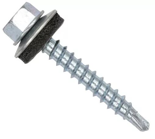 Set 100 Surub autoforant pt. tigla metalica sau tabla cap hexagonal ...