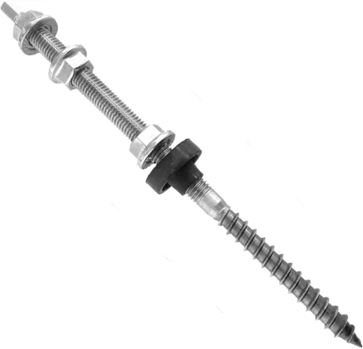 Surub tip ancora hanger bolt cu filet dublu M10 pentru prindere panou ...