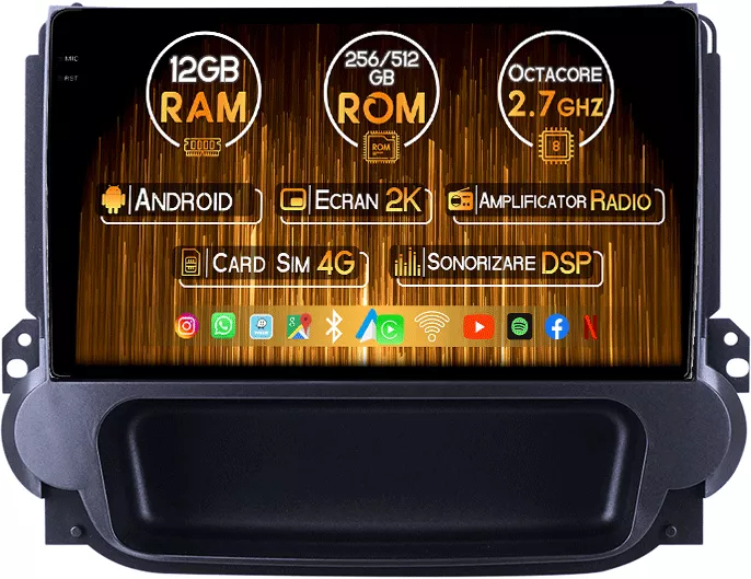 Navigatie dedicata Chevrolet Malibu 2012-2015 12GB RAM 256GB ROM ...