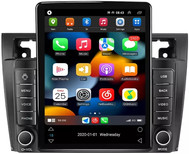 Navigatie dedicata Ford Fiesta Mk5 2002-2008 Tesla Style ANDROID 13 ...