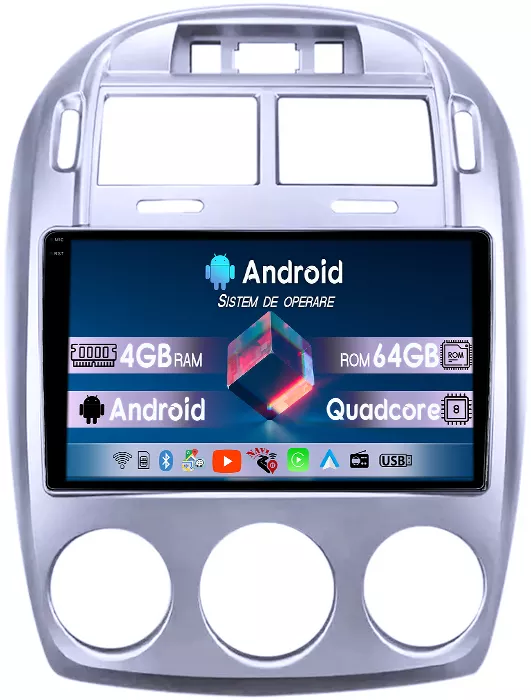 Navigatie dedicata Kia Cerato 2005-2006 4GB RAM 64GB ROM Quad Core ...