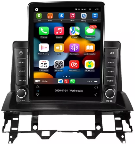 Navigatie dedicata Mazda 6 2002-2008 Tesla Style ANDROID 13 Carplay ...