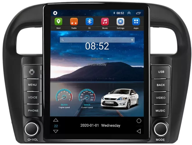 Navigatie dedicata Mitsubishi Mirage Attrage 2012-2018 Tesla Style ...