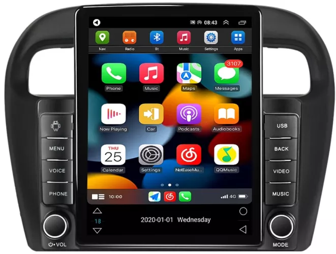 Navigatie dedicata Mitsubishi Mirage Attrage 2012-2018 Tesla Style ...