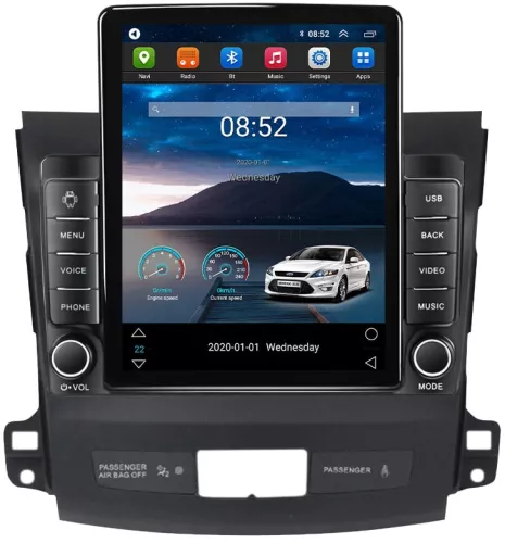 Navigatie dedicata Mitsubishi Outlander 2005-2011 Tesla Style ANDROID ...