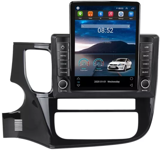 Navigatie dedicata Mitsubishi Outlander 2012-2018 Tesla Style ANDROID ...
