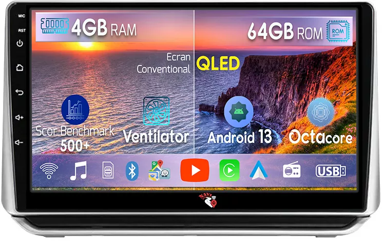 Navigatie dedicata Nissan Altima 2018-2020 4GB RAM 64GB ROM Octacore Android 13 - cel.ro