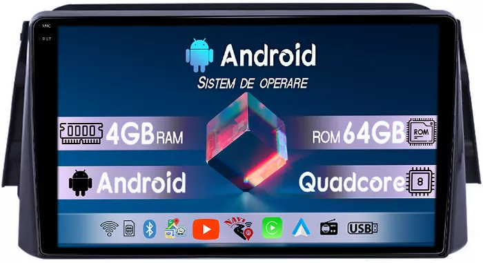 Navigatie dedicata Nissan Kicks 2016-2017 4GB RAM 64GB ROM Quad Core ...