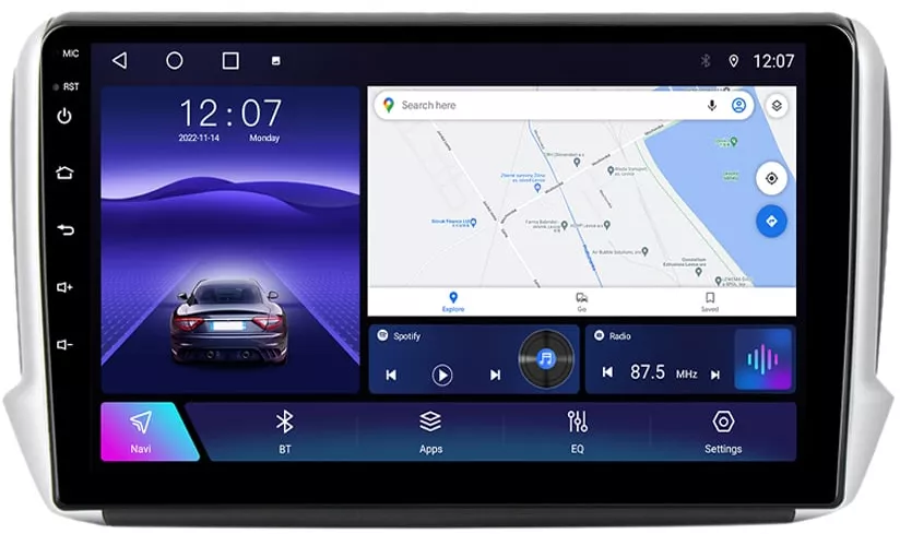 Navigatie dedicata Peugeot 208 / 2008 2012 - 2020 8GB RAM 128GB ROM ...