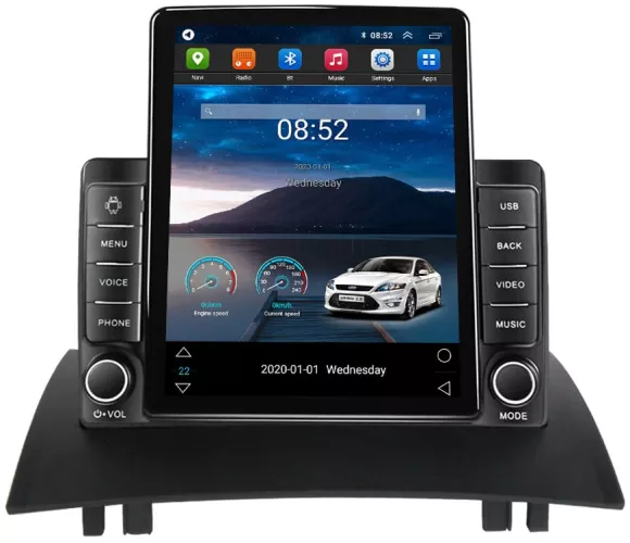 Navigatie dedicata Renault Megane 2 2002-2009 Tesla Style ANDROID 13 ...