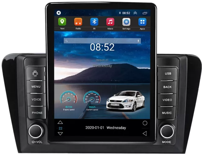 Navigatie dedicata Skoda Octavia 2013-2018 Tesla Style ANDROID 13
