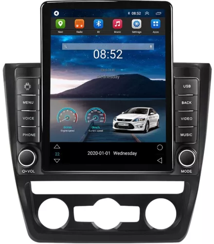 Navigatie dedicata Skoda Yeti 5L 2009-2014 Tesla Style ANDROID 13