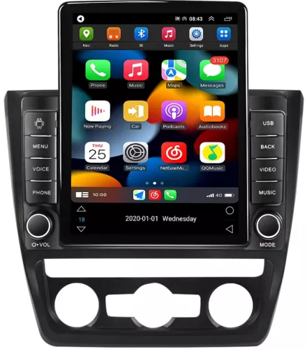 Navigatie dedicata Skoda Yeti 5L 2009-2014 Tesla Style ANDROID 13