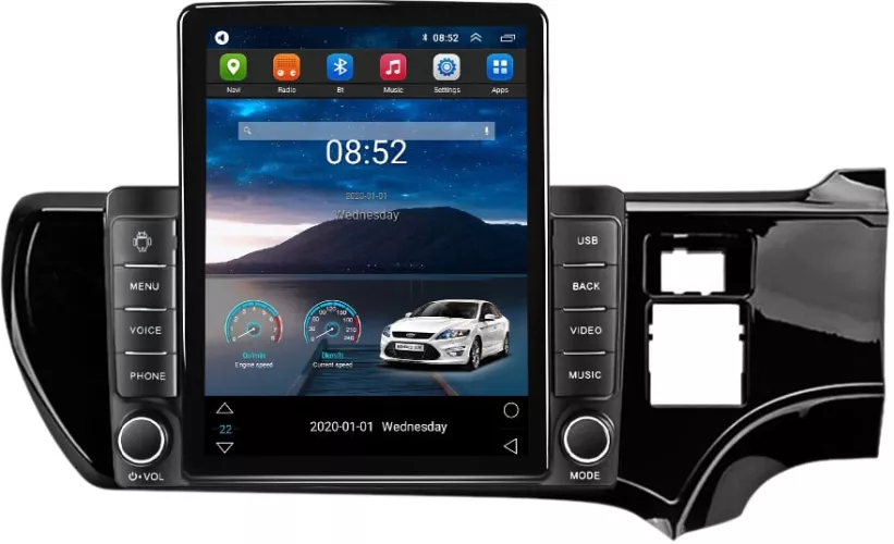 Navigatie dedicata Toyota Aqua 2011-2017 Right Tesla Style ANDROID 13