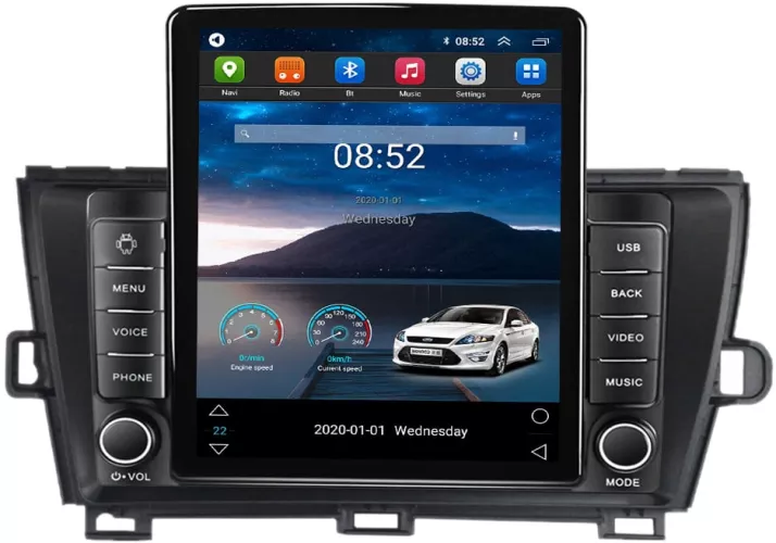 Navigatie dedicata Toyota Prius 2009-2015 Black Tesla Style ANDROID 13