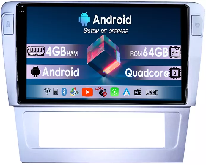 Navigatie dedicata Volkswagen Passat B7 4GB RAM 64GB ROM Quad Core ...