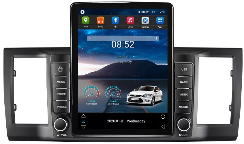 Navigatie dedicata VW T6 2016-2019 Tesla Style ANDROID 13 Carplay ...