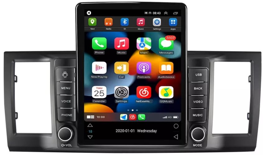 Navigatie dedicata VW T6 2016-2019 Tesla Style ANDROID 13 Carplay ...