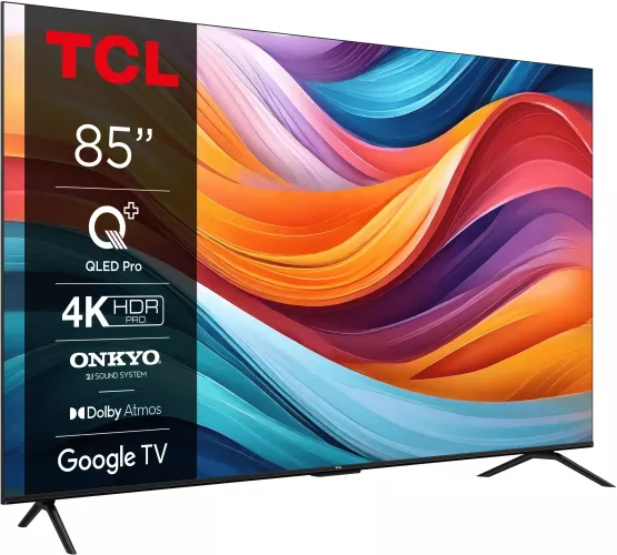 Televizor TCL QLED 85T7B 214 cm Smart Google TV 4K Ultra HD Clasa F - cel.ro