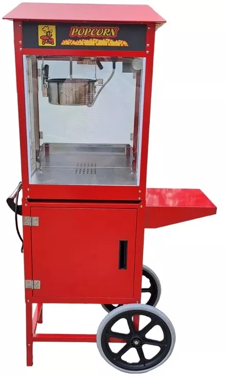 Masina pentru popcorn 1600W vas teflon 100 g 200-230 grade Celsius roti