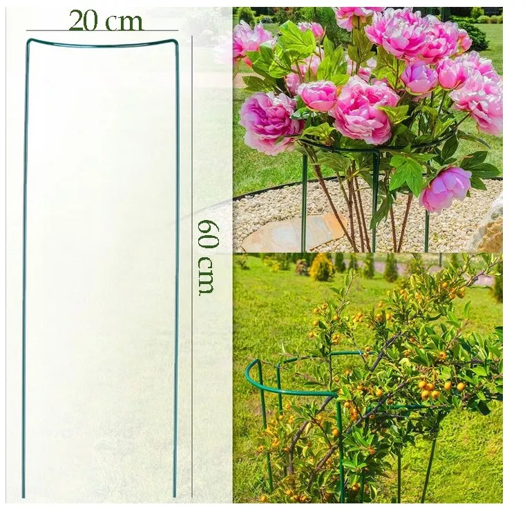 Suport sustinere flori set 3 bucati inaltime 60 cm latime 20 cm tija 5 ...