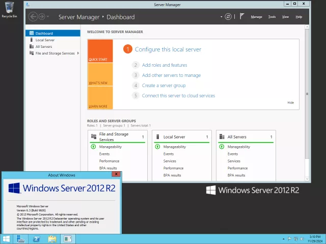 Licenta Windows Server 2012 R2 Standard 1 dispozitiv MSWINSRV12R2 - cel.ro