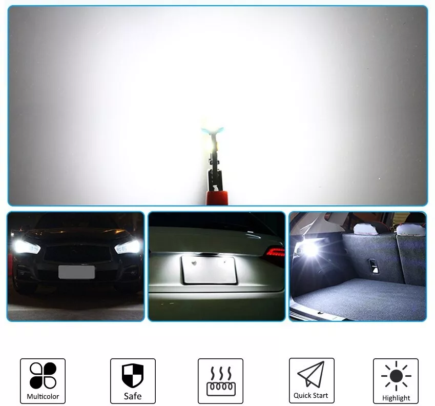 Led auto canbus model T10 15 smd 5630 5730 canbus W5W VT-3347 - cel.ro