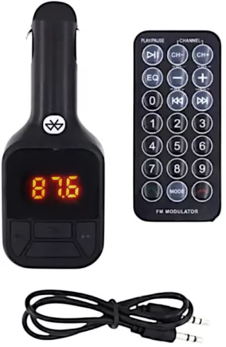 Modulator FM auto cu telecomanda USB cablu AUX MRKT12061