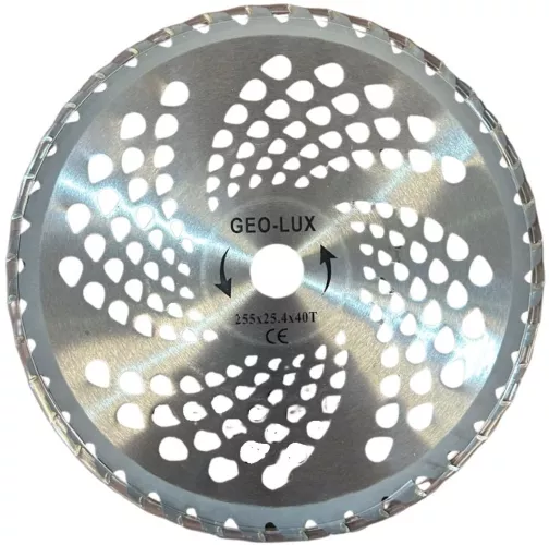 Disc pentru motocoasa ondulat concav cu dinti vidia 255x25.4x40T ersi ...