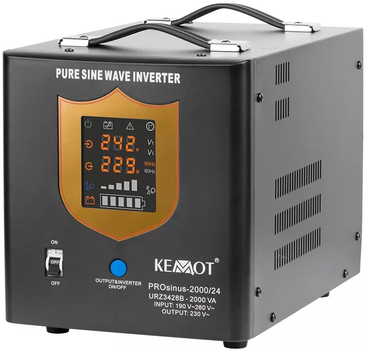 UPS CU SINUS PUR - 24V / 1400W / NEGRU 5901890074469