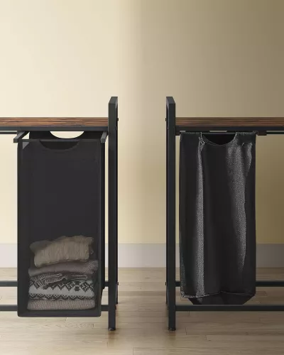 VASAGLE Cos rufe 4x40L saci detasabili raft superior si cadru metalic ...