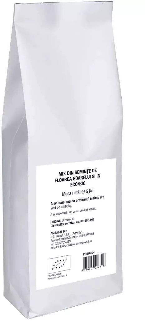 Mix din seminte bio de floarea soarelui si in 5kg Pronat PRN16124 - cel.ro