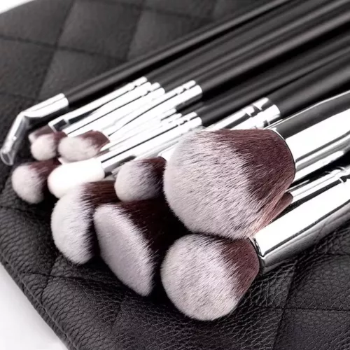 Set 15 pensule machiaj NEXIMA peri vegani si cruelty free make-up ...