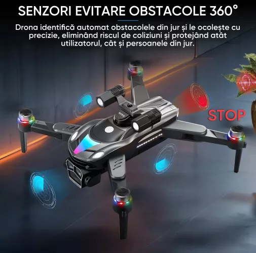 Drona NaveX Original HexaCraft Camera duala Ultra HD WideView pentru ...